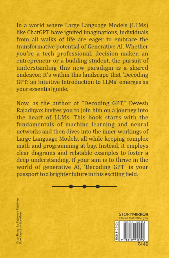 Decoding GPT : An Intuitive Understanding of Large Language Models | Generative AI | Machine ...